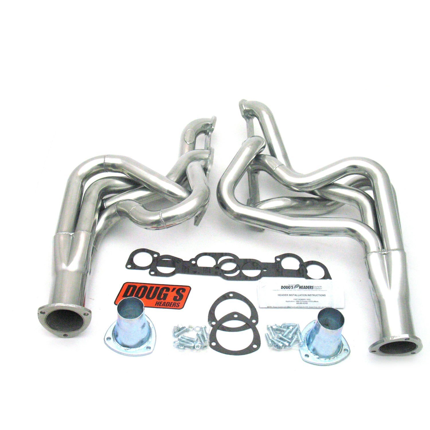 Doug's Headers D522 Metallic Ceramic Coated Headers 1968-1972 Pontiac ...