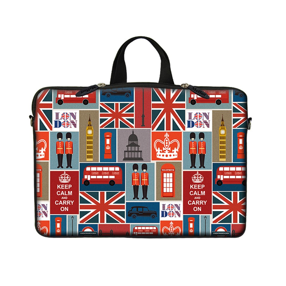 Neoprene Laptop Computer Case Bag with Hidden Handle Fit 10 inch to 17. ...