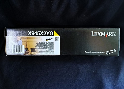 New Genuine Lexmark X945X2YG High Yield Yellow Toner Cartridge X940 ...