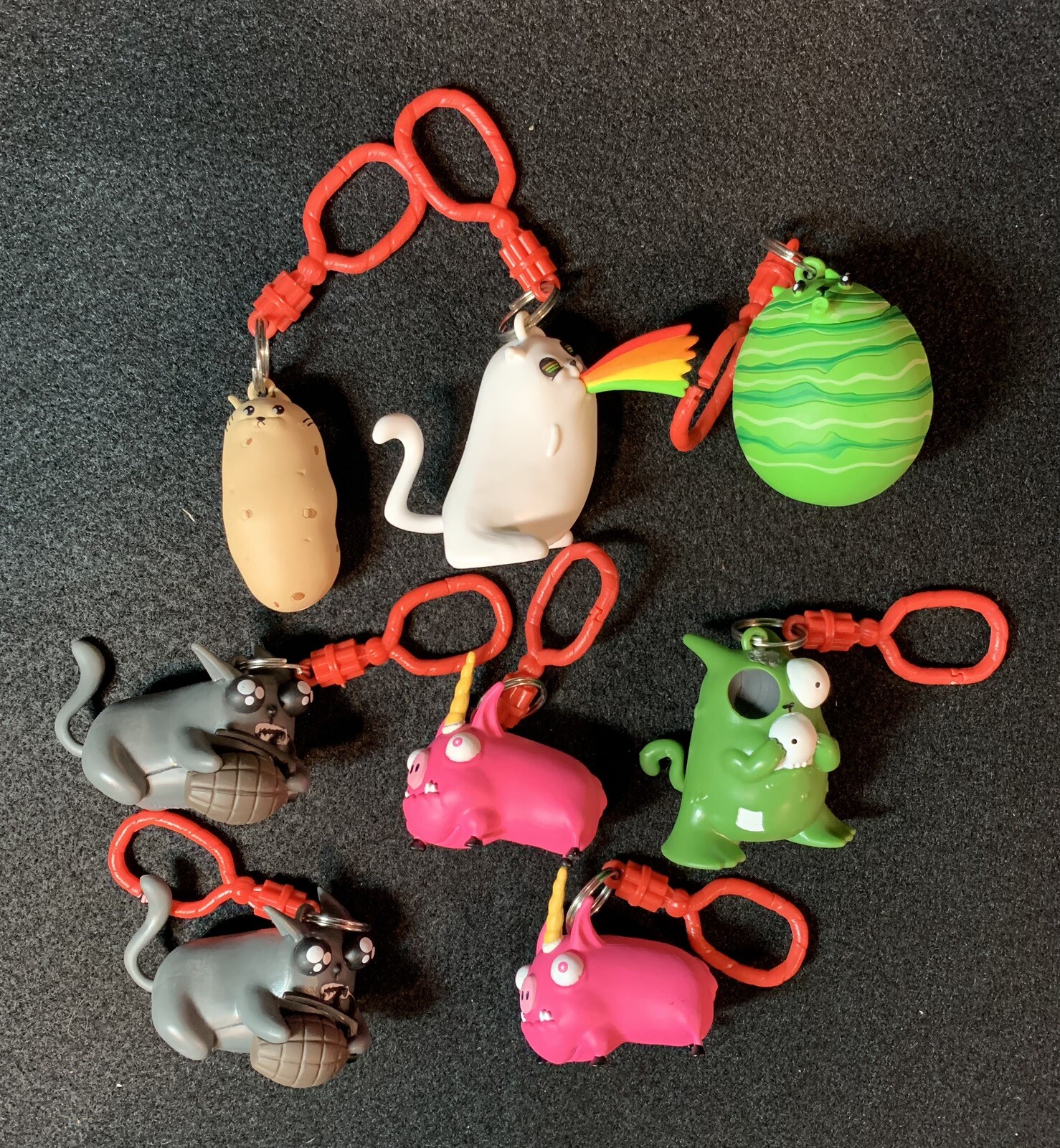 Exploding Kittens Backpack Hanger Key Chain - Lot Of 8 | eBay