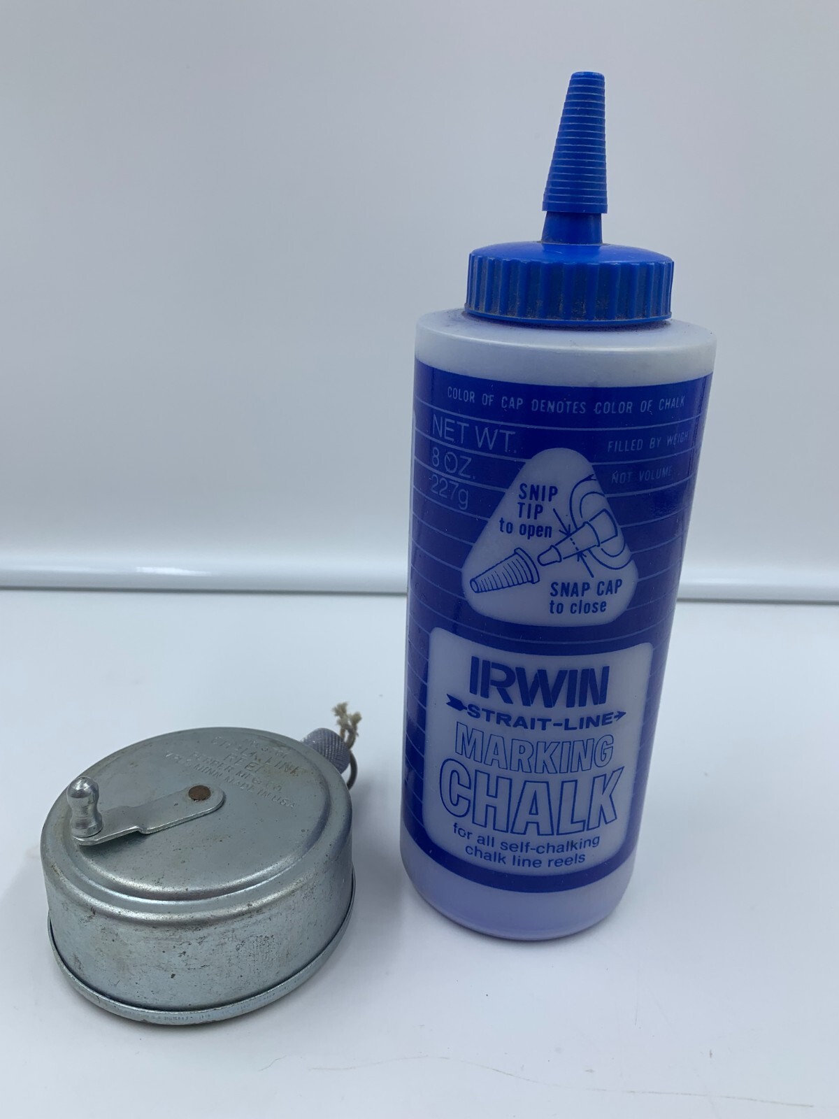 Vintage Carpentry - Perber #3701 Chalk Line Reel w/Irwin Marking Chalk ...