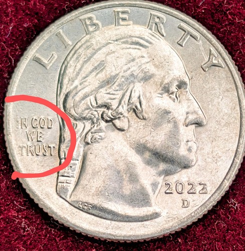 2022 D- Anna May Wong "N COD WE RUST" Quarter - Ghosted "I" & "T ...