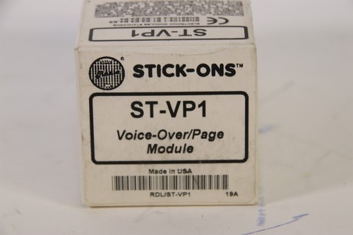 RDL Stick-Ons ST-VP1 Voice-Over/Page Module | eBay