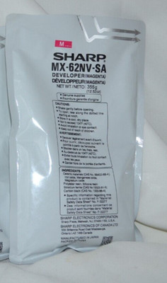 *NEW* GENUINE SHARP MX-62NV-SA DEVELOPER (1 - MAGENTA ) | eBay