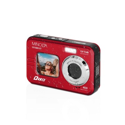 Minolta MN50WP 48MP Autofocus 5K UHD Waterproof Camera (Red) | eBay