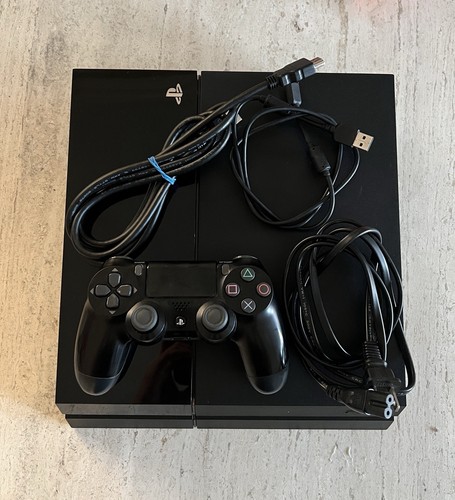 Sony Playstation 4 500GB CUH-1001A Console - Black W/ Controller ...