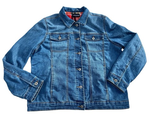 Parasuco Soft Warm Denim Jacket Women's Size XL Blue Pockets Long ...