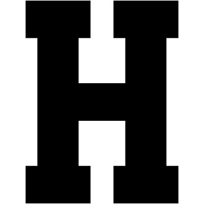 Varsity Letter H Decal Sticker Vinyl Window Laptop College Athletic ...