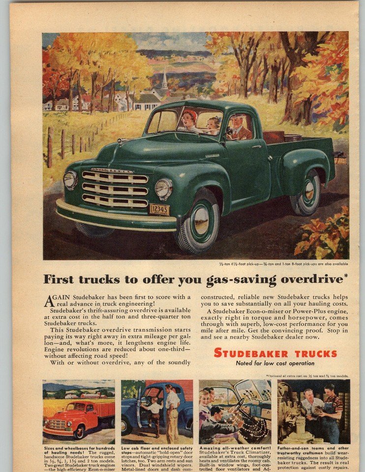 1950 PAPER AD Tractor Diesel Caterpillar Truck Studebaker Climatizer ...