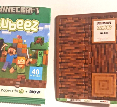 NEW Woolworths Minecraft Cubeez No28 oak ready to assemble | eBay