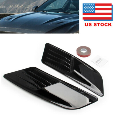 2pcs Air Intake Cover Car Hood Scoop Vent Bonnet Cover Decorative ...