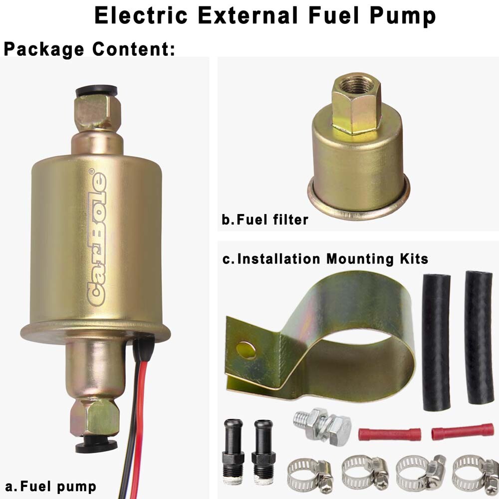 12V External Electric Fuel Pump Diesel Gasoline Universal 5-9 PSI 30 ...