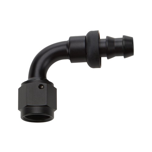 Allstar Performance 49451 | Pushlock Hose End Black 90 Deg Elbow -4 ...