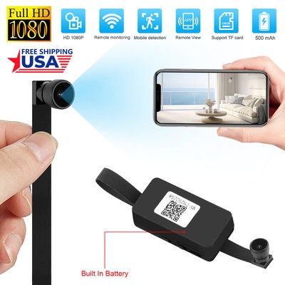 👍Wireless WiFi 4K 1080p HD Spy small Hidden pinhole DIY Screw Mini ...