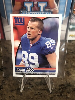 2010 Panini Stickers Football Foil #303 Kevin Boss New York Giants NFL ...