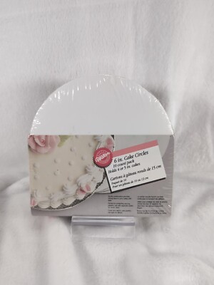 Wilton 6-Inch Round Cake Boards, 10-Count New | eBay