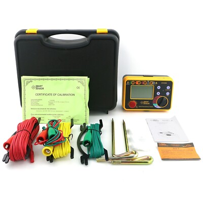 Grounding Ground Resistance Tester Gauge Earth Resistance Meter Range ...