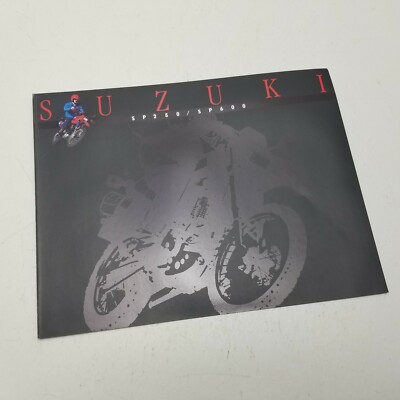1985 Suzuki SP250 SP600 Sales Brochure Advertising 8.5x11 | eBay