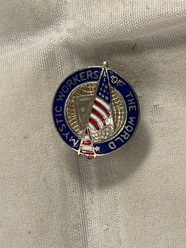 Vtg Mystic Workers of the World Enamel Pin, VG Condition | eBay