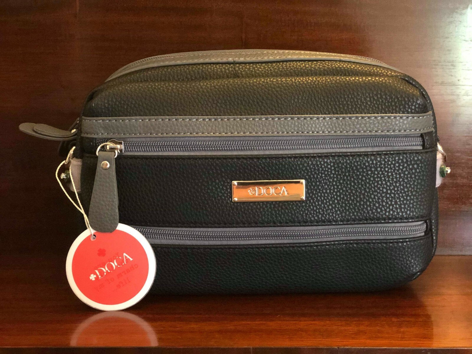 DOCA WALLET/PURSE WOMEN'S FASHION MADE IN GREECE BLACK | eBay