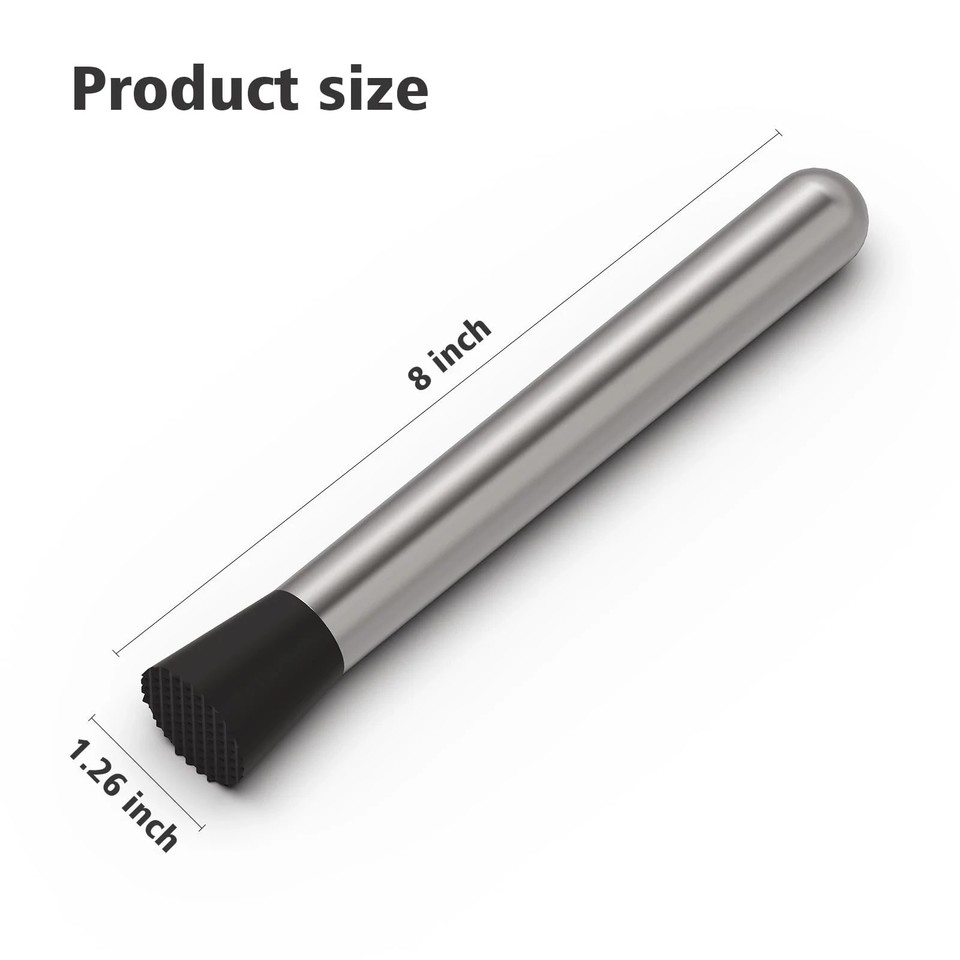 Multifunctional Stainless Steel Cocktail Muddler Ice Crusher Bar Mixing ...