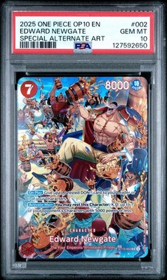 2025 ONE PIECE ST15-002 OP10 ROYAL BLOOD EDWARD NEWGATE WHITEBEARD PSA ...