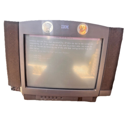 IBM Aptiva MM50 7095-593 14” Retro Gaming 1996 CRT VGA Monitor W ...