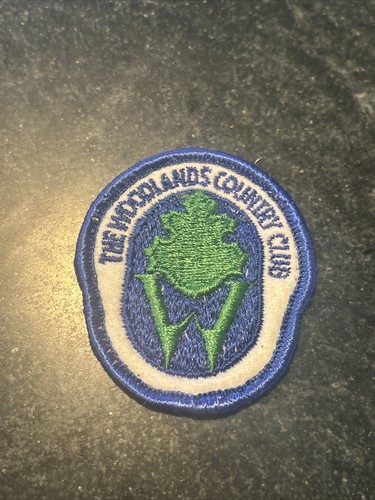 Woodlands Country Golf Club PATCH 2” VTG RARE EMBROIDERED 70s Felt TX ...