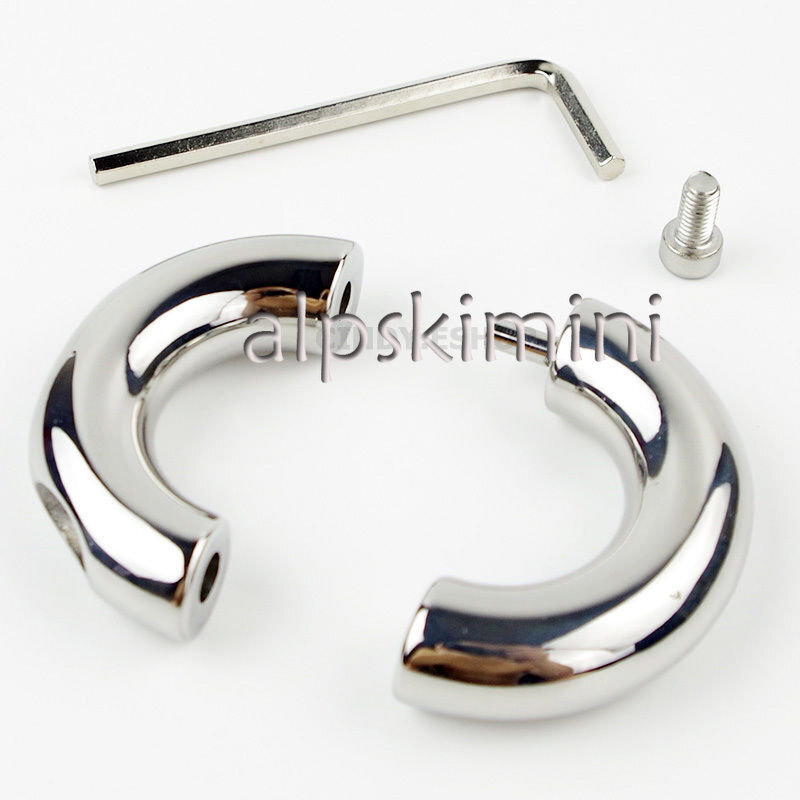 Male Stainless Steel Ball Restraint Rings Stretch Weight Enhancer Lock ...