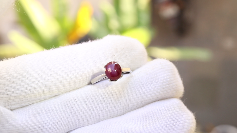 Star Ruby Gemstone Ring 925 Sterling Silver Ring Women's Bridal Fashion Jewelry | eBay