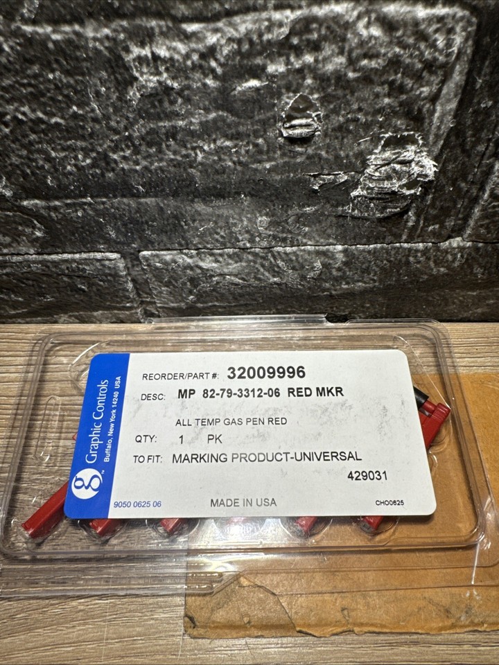 Graphic Controls 82-79-3312-06 - Red Differential Pens Chart Recorder ...