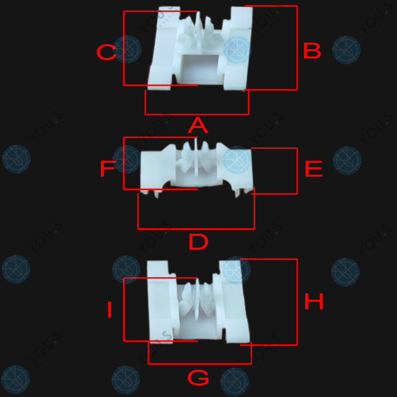 15 x YOU.S Original Zierleisten Montage Clips SET für VW Golf / Vento ...