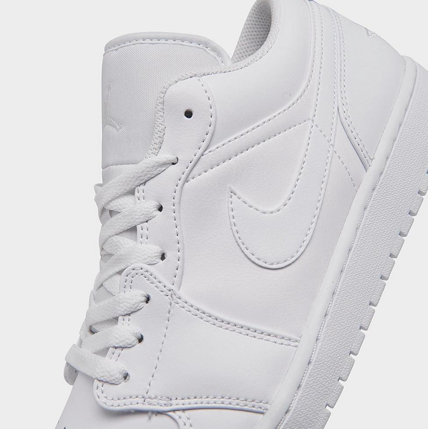 Nike Air Jordan Retro 1 Low TRIPLE WHITE Sneakers ALL SIZES 553558 136 ...