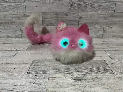 Pomsies Pink Cat Interactive Plush Light Up Glitter Eyes Sound 2018 | eBay