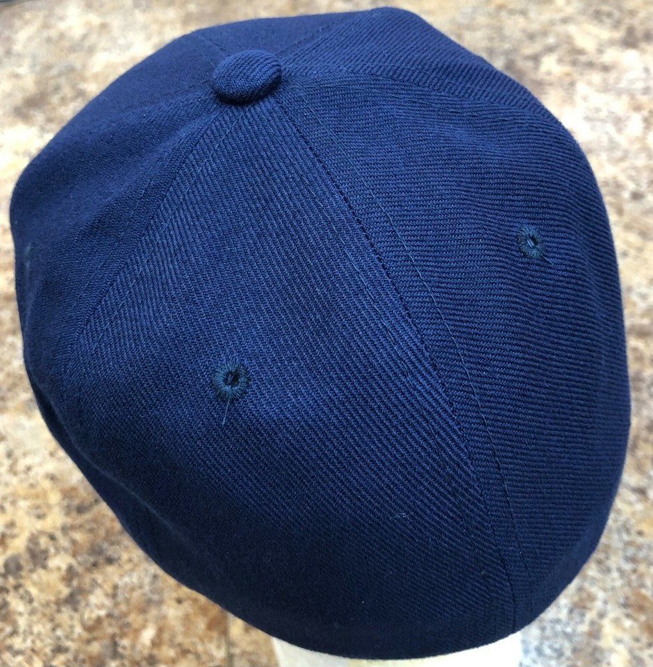 Original Plain Solid Color Fitted Cap w/Flat Bill Baseball Cap Blank ...