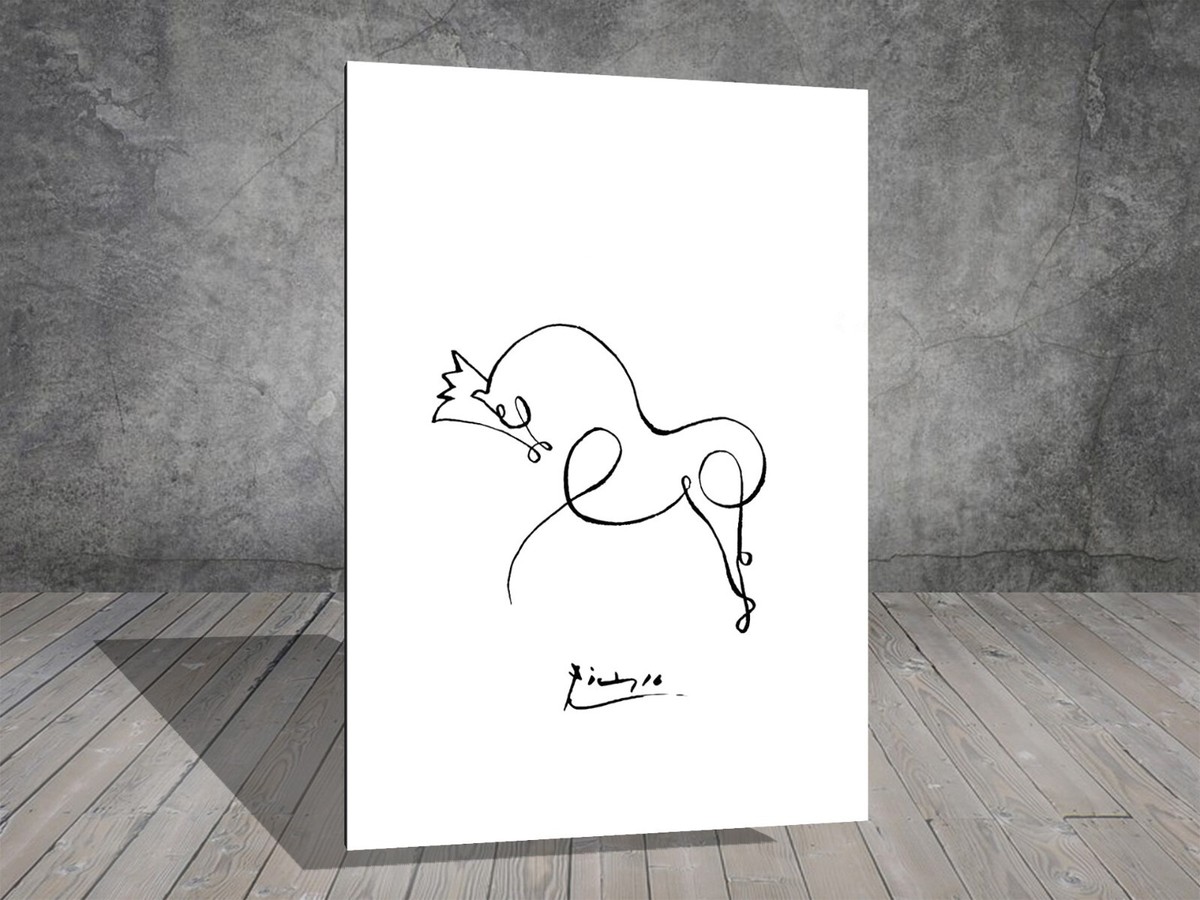 Picasso Line Drawings Horse Pablo Picasso Horse Line Drawing Wall Art