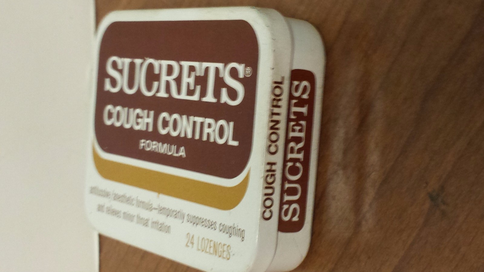 Vintage Sucrets Cough Control Formula Brown Tin Calgon Corporation ...