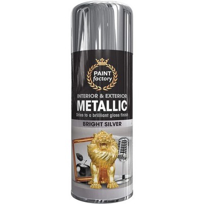 18x Metallic Silver Spray Paint All Purpose 400ml | eBay UK