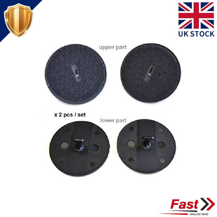 FIT BMW FLOOR CARPET / MAT FIX LOOP/LOCK PLASTIC 8MM ADHESIVE HEAD ...