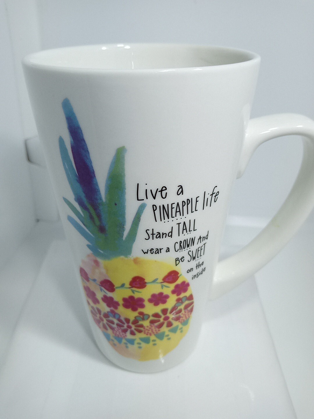 NATURAL LIFE COFFEE MUG. LIVE A HIGH VIBRATION LIFE MUG. PINEAPPLE LIFE ...