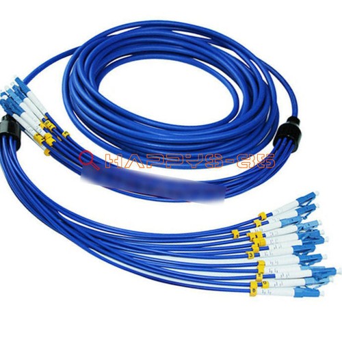 12 Strand SM 9/125 Fiber Optical Patch Cord Indoor Armored Fiber Cable ...