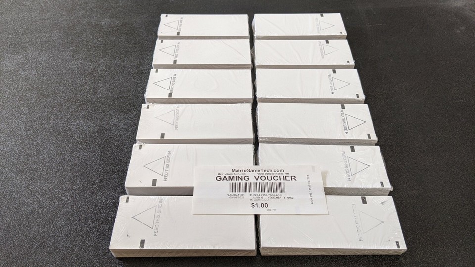 Slot Machine Cash Out Ticket Printer Paper TITO EZ-Pay Netplex Casino ...