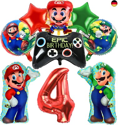 Super Geburtstag Deko, 9 Stück Thema Folienballon, Party Decorations ...