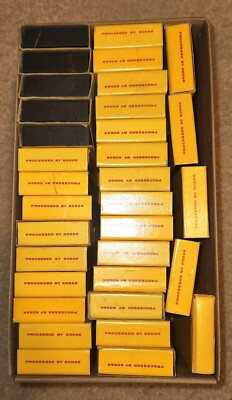 (33) - Hard Cardboard 35mm Slide Storage Boxes- (5) Open from End (28 ...