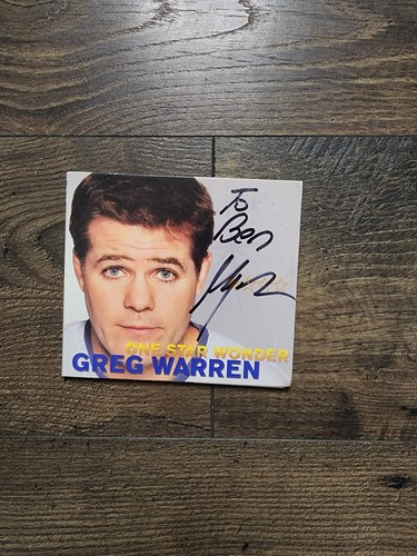 Greg Warren one star wonder CD **Autographed Copy** RARE | eBay