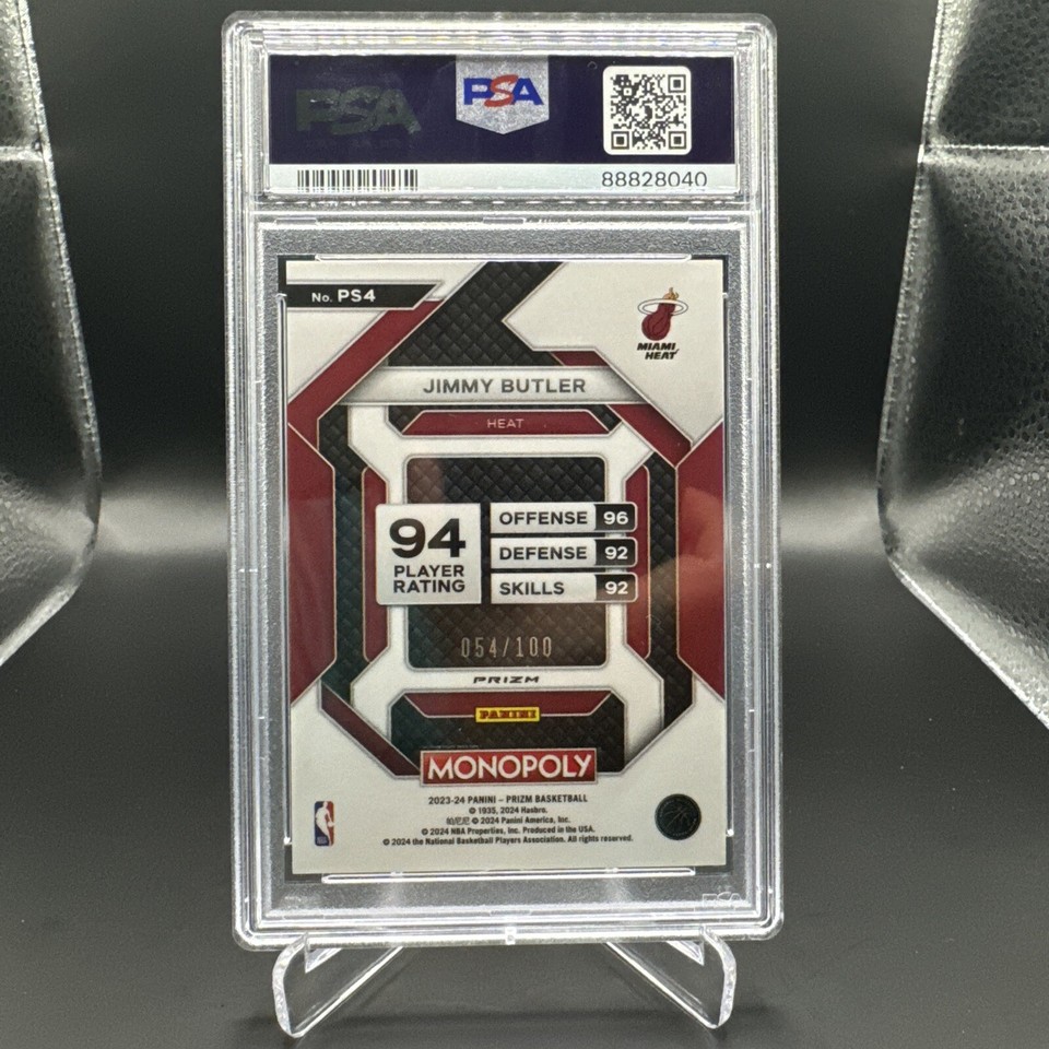 2023-24 Panini Prizm Monopoly Jimmy Butler #PS4 AS-Red Millionaire ...