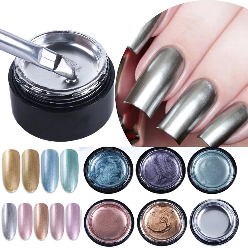 Metallic Mirror Silver Nail Polish