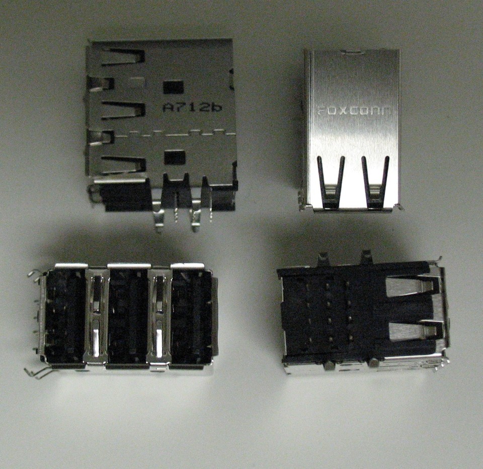 USB TYPE-A 3 STACKED THRU-HOLE MOUNT SOCKETS (32 PCS) | eBay