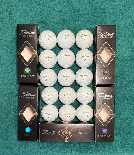 15 Titleist 2019 Pro V1 Golf Balls ===Rated 90 to 95===No Logo===No ...