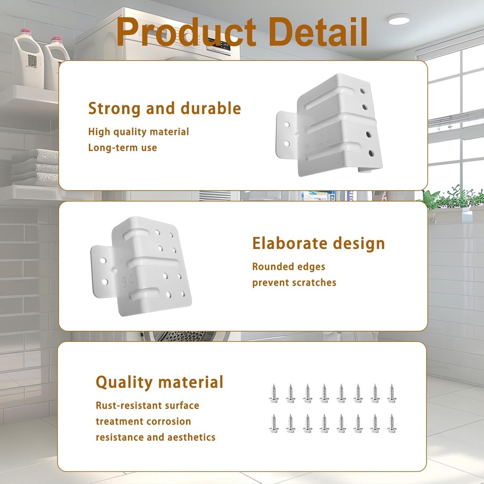 28 inch Washer Dryer Stacking Kit, Stacking Kit for GE Washer and Dryer ...